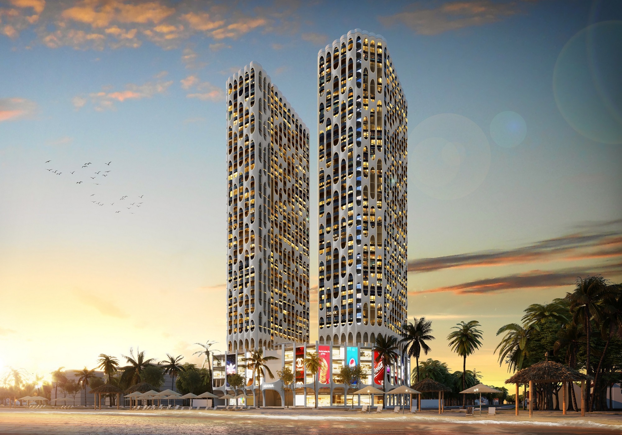 Hotel Twin Towers Rendering